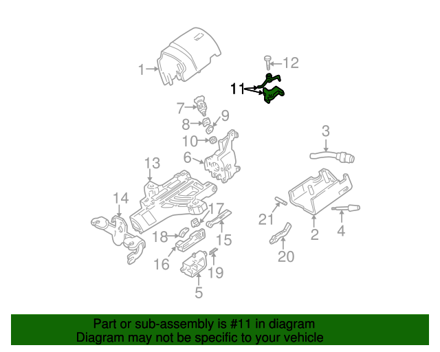 Genuine OEM Ford Part - Lock Lever F2TZ-3F527-A | Genuine OEM Ford ...