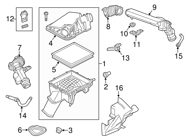 2014-2019 Cadillac XTS PCV Valve Hose 12659585 | GMPartsDirect.com
