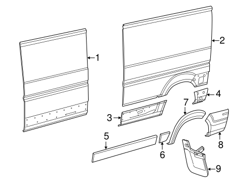 Exterior Trim - Side Panel for 2019 Ram ProMaster 2500 | Mopar Parts Canada