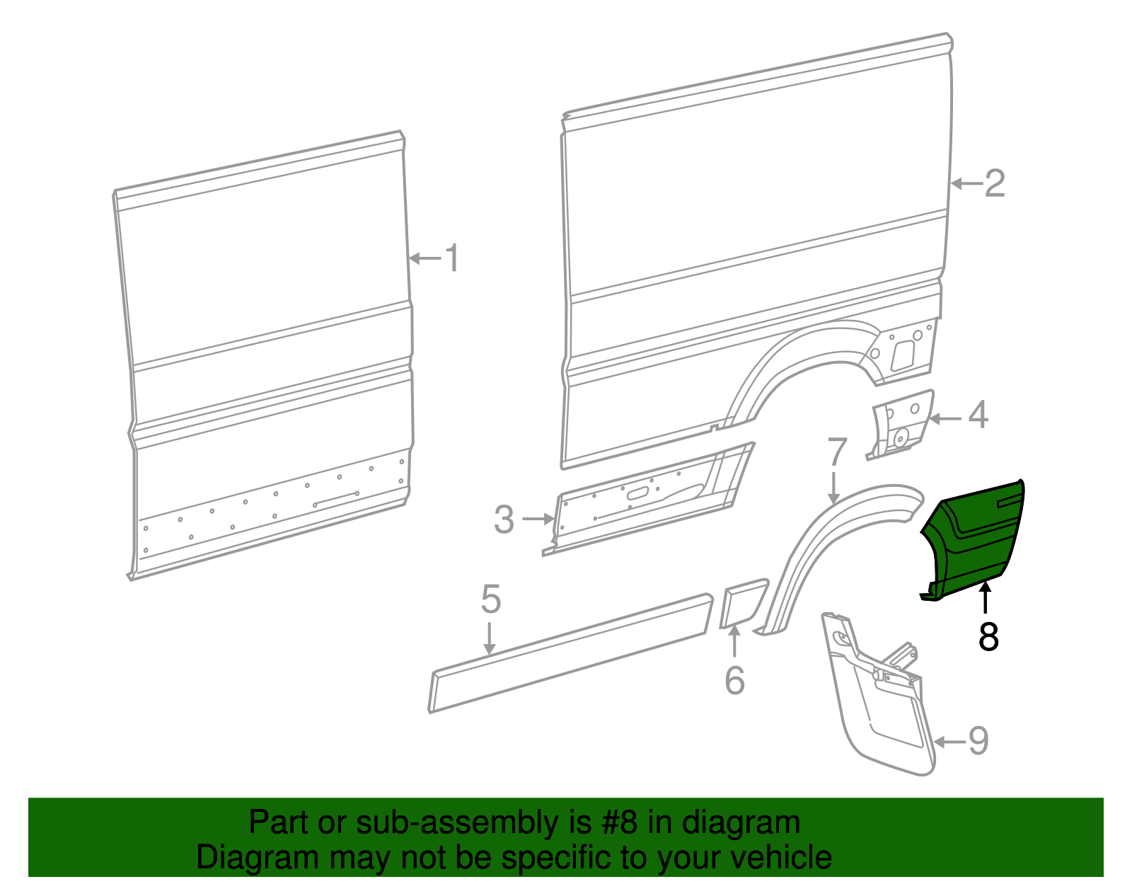2014-2018 Ram Molding 5NC53LAHAA | Mopar Parts Canada