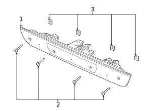 2019-2020 Ram 1500 High Mount Lamp 68298380AE | TascaParts.com