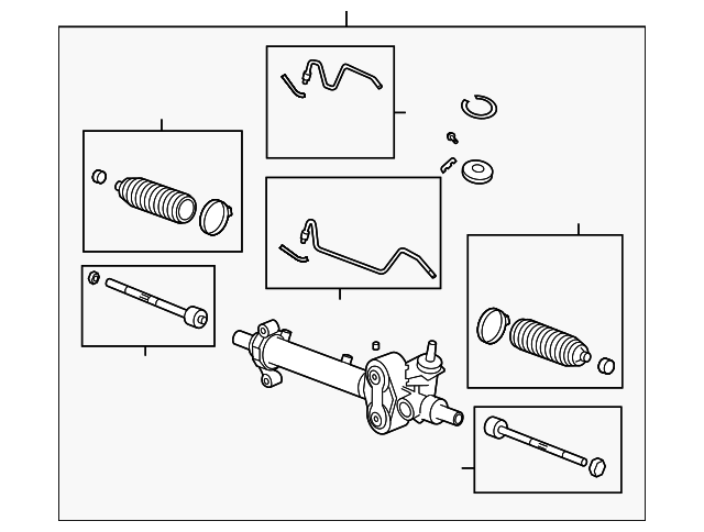 2007-2014 GM Hydraulic Rack and Pinion Steering Gear Assembly with ...