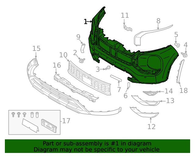 62012W270P - Bumper Cover 2022-2024 Mitsubishi Outlander | Mitsubishi ...