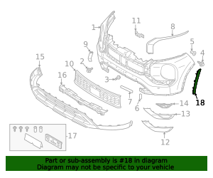 2022-2024 Mitsubishi Reflector Panel 8355A119 | Mitsubishi Parts Warehouse
