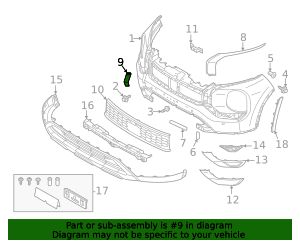 2022-2024 Mitsubishi Tow Eye Cap 6400J899HA | Mitsubishi Parts Warehouse