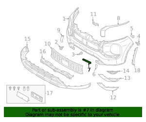 2022-2024 Mitsubishi Bumper Cover Pad 6400L491 | Mitsubishi Parts Warehouse