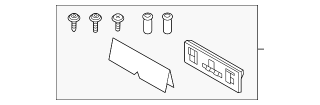 2022-2024 Mitsubishi License Mount 6430A402 | Mitsubishi Parts Warehouse