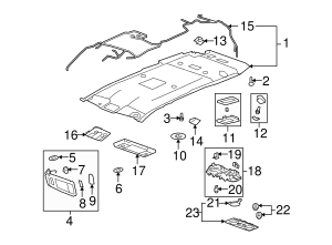 2007-2023 GM Vanity Mirror Light Bulb THIS IS A SINGLE BILB. NOT A ...