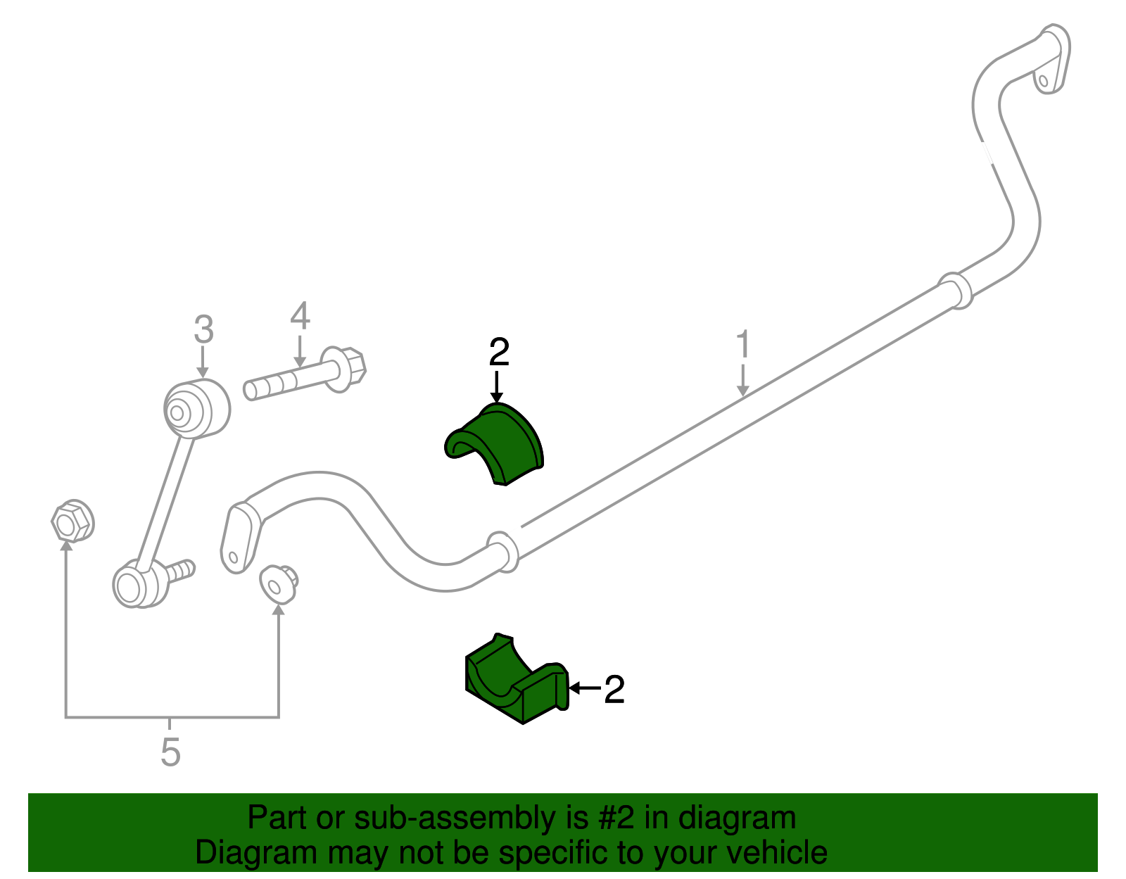 2010-2016 Porsche Panamera Stabilizer Bar Upper Mount 970-343-794-00 ...