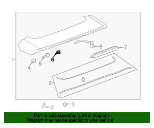 2010-2021 GM Spoiler Stud 11570701 | TascaParts.com