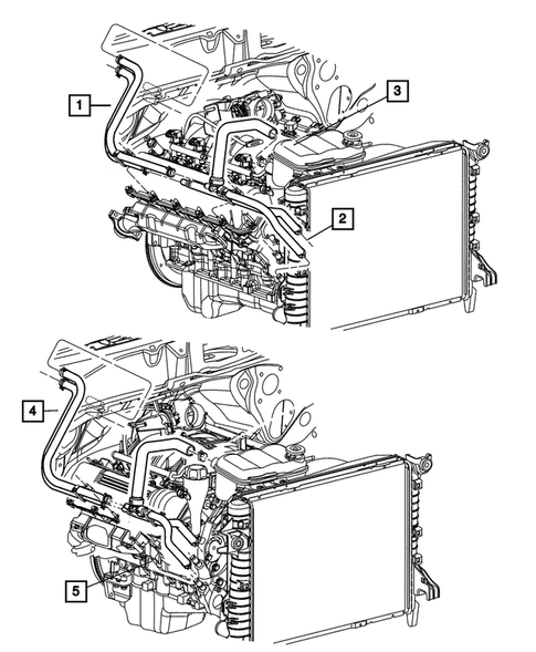 Air Conditioner and Heater Plumbing for 2005 Dodge Ram 1500 | My Mopar ...