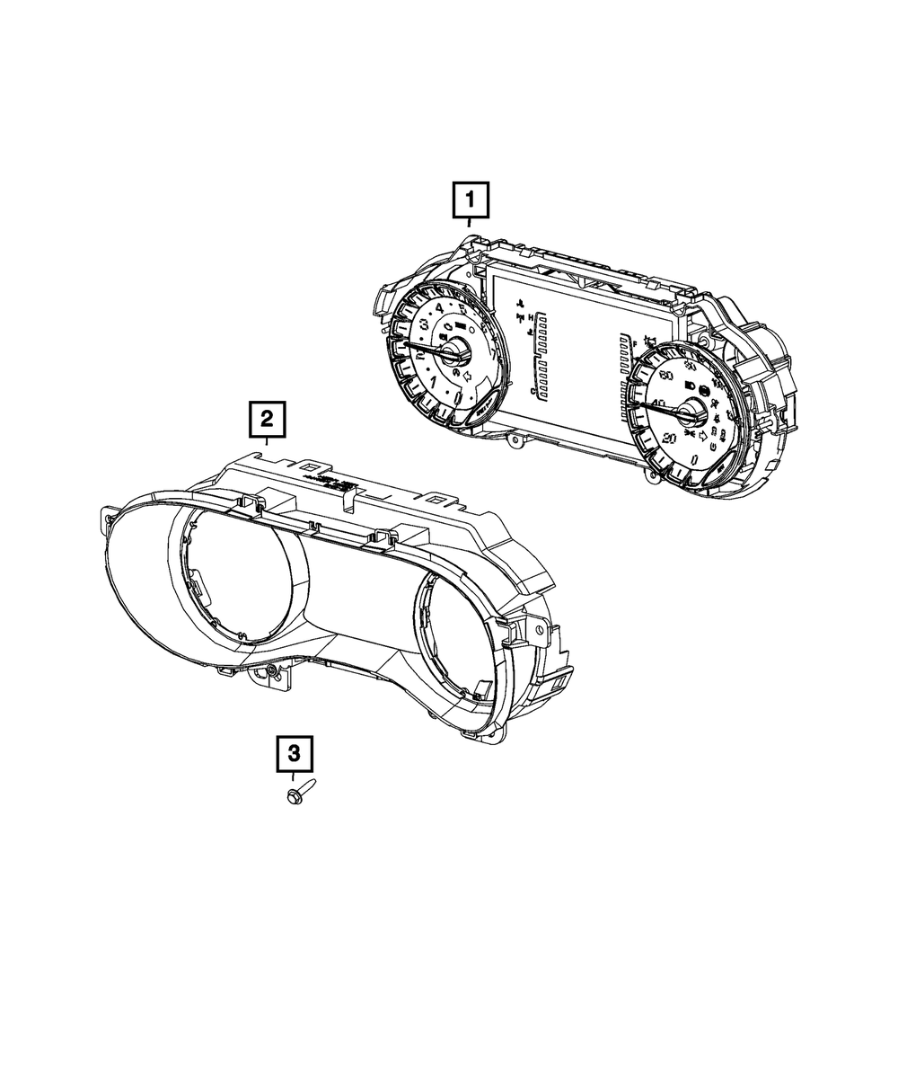 2025 Chrysler Pacifica Instrument Panel Cluster 68594990AE | Mopar eStore