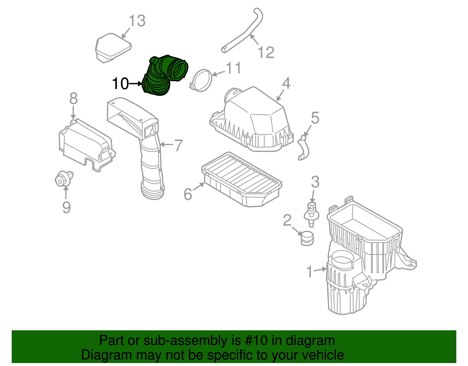 28138-2K100 - Breather Tube 2010-2011 Kia Soul | Kia.Parts Store