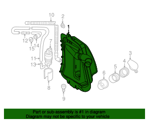 Genuine BMW 61-68-8-374-557 | Washer Reservoir | FREE Shipping on Most ...