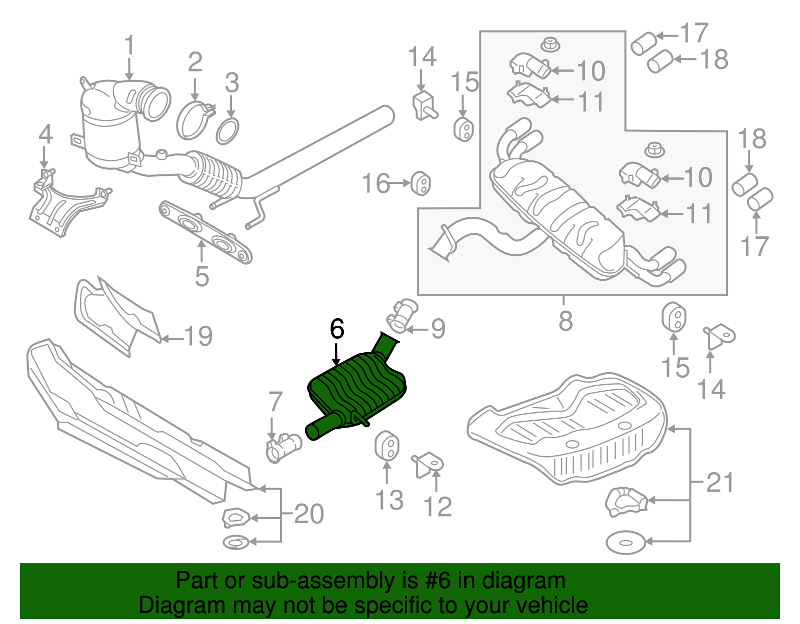 2015-2019 Volkswagen Golf R Muffler 5Q0-253-409-C | Retail Performance ...