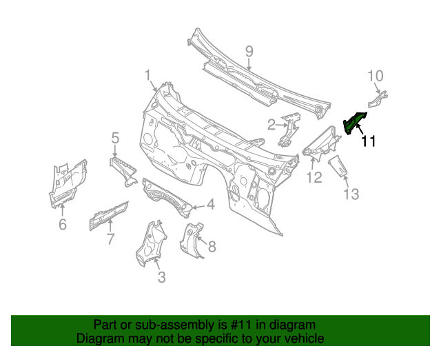 51713401653 - 2004-2010 BMW X3 Center Cover (51-71-3-401-653) | BMW of ...