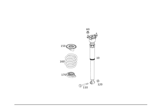 2015-2023 Mercedes-Benz Helical Spring 156-324-05-04 | Mercedes-Benz Parts