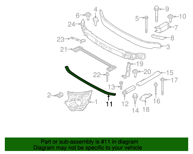 51-11-9-498-361 - Bumper Impact Bar 2016-2023 Mini Cooper Clubman ...