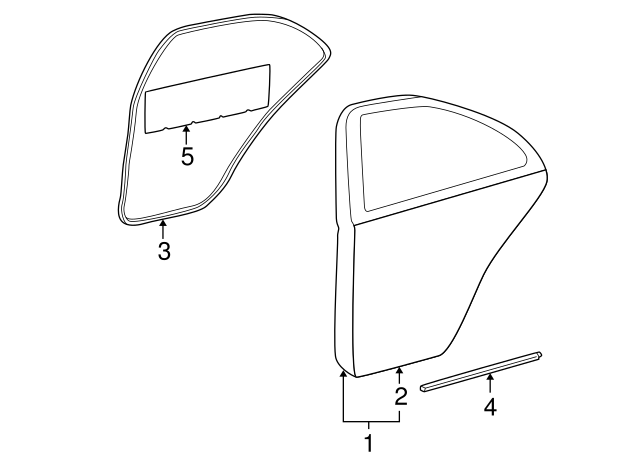 2002-2005 Mercedes-Benz Door Seal 203-730-03-78 | AutoNationParts.com
