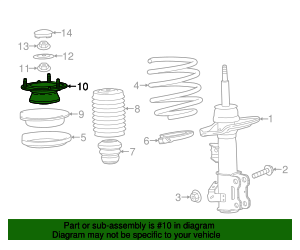 84190339 - Front Strut Mount 2013-2023 Cadillac | AutoNationParts.com