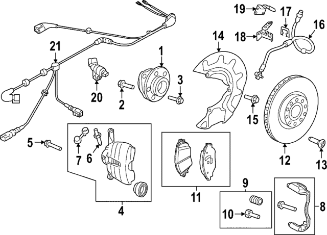 2022-2024 Volkswagen Golf R Rotor 5WA-615-301-J | OEM Parts Online