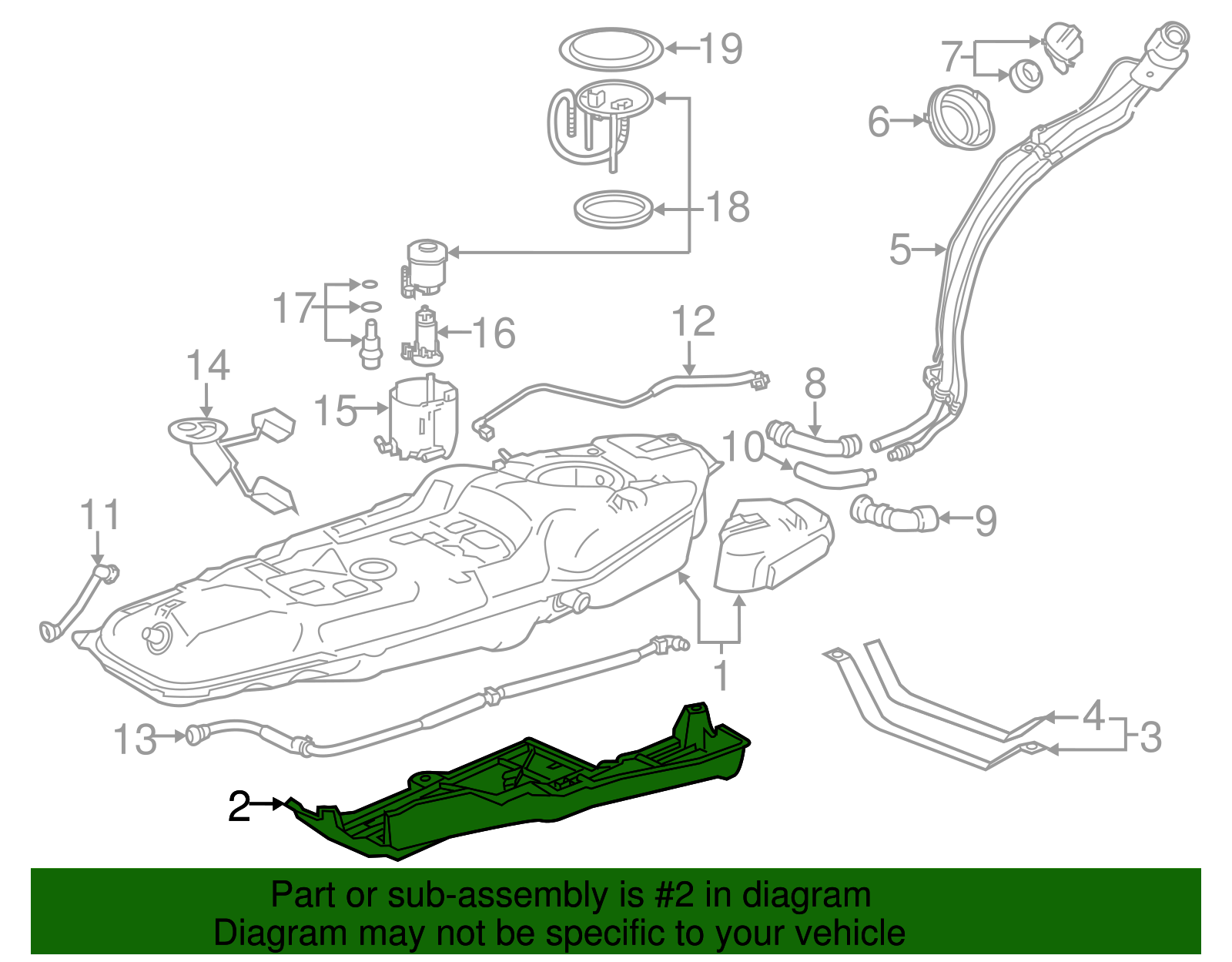 2013-2018 Toyota RAV4 Fuel Tank Shield 77641-0R030 | Toyota Parts Center