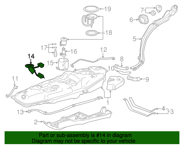 83320-49255 - Sending Unit 2016-2018 Toyota RAV4 | North Park Toyota Parts