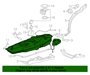 Genuine Toyota Fuel Tank part# 77001-42400 for 2013-2018 Toyota RAV4 ...