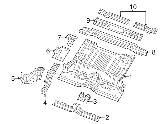 2018-2020 Jeep Wrangler Bracket - Driver's Side (LH) 68310365AA ...