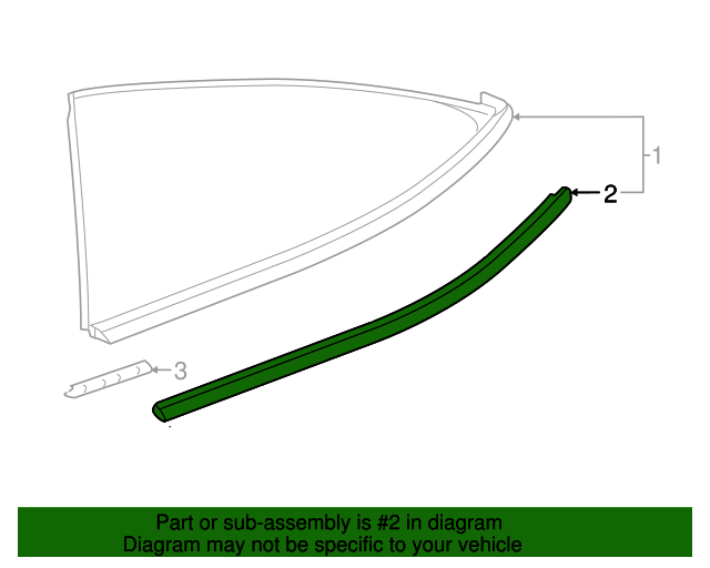 205-670-25-01 - Quarter Panel Molding 2017-2023 Mercedes-Benz ...