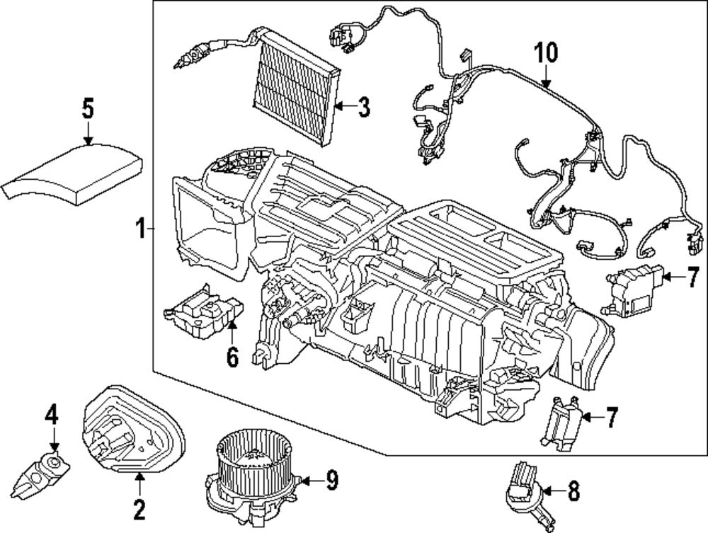 PR3Z-19850-A - Evaporator Assembly | My Ford Parts