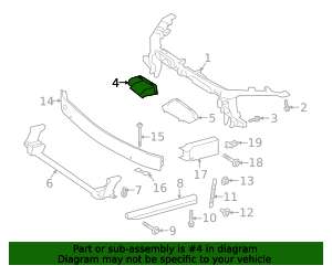 177-505-05-00 - Radiator Support Air Duct 2019-2022 Mercedes-Benz A 220 ...