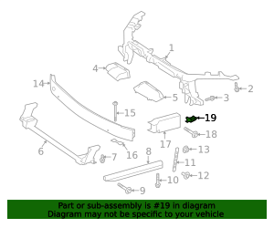 Mercedes-Benz OEM Upper Tie Bar Support Part# 177-885-05-03 | OEM ...
