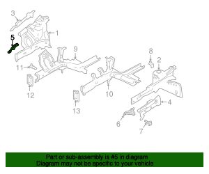 64587-G3000 - Fender Rail Bracket 2018-2020 Hyundai Elantra GT ...