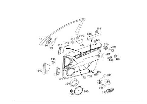 Door Trim for 2010 Mercedes-Benz C300 | Mercedes-Benz Parts