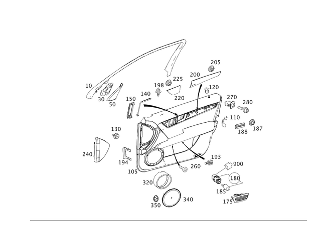 204-720-45-80 - Trim Strip 2008-2014 Mercedes-Benz | Mercedes-Benz USA ...