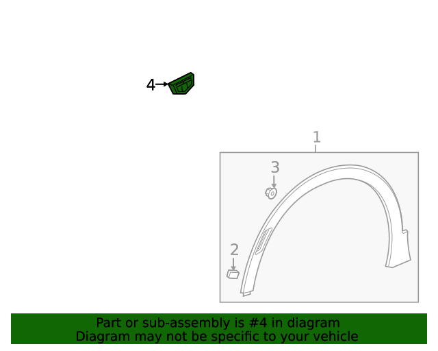 84696097 - Fender Emblem, Front Passenger Side 2019-2023 Cadillac XT4 ...