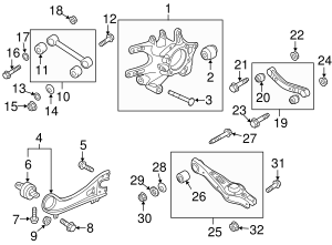 2010-2024 Hyundai Upper Control Arm Adjust Cam 55223-2B100 | OEM Parts ...