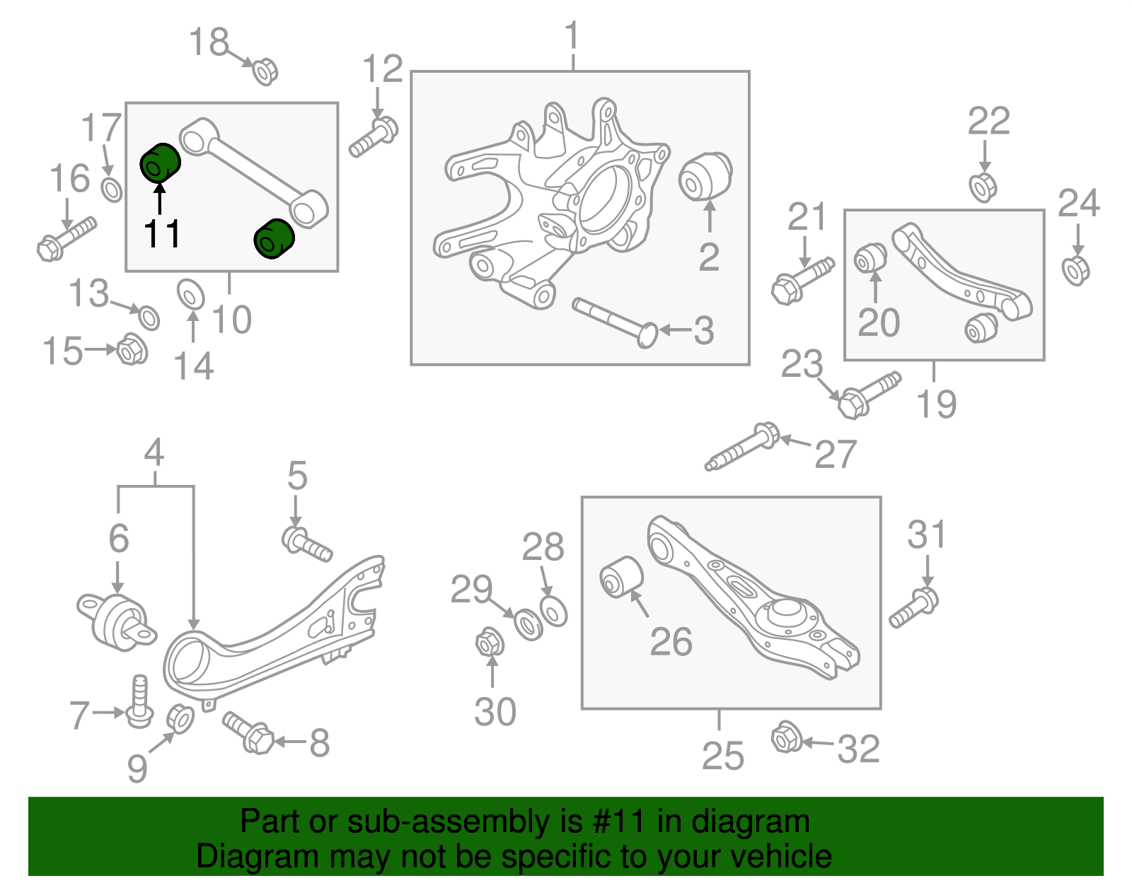 2013-2018 Hyundai Track Bar Bushing 55253-2W100 | OEM Parts Online