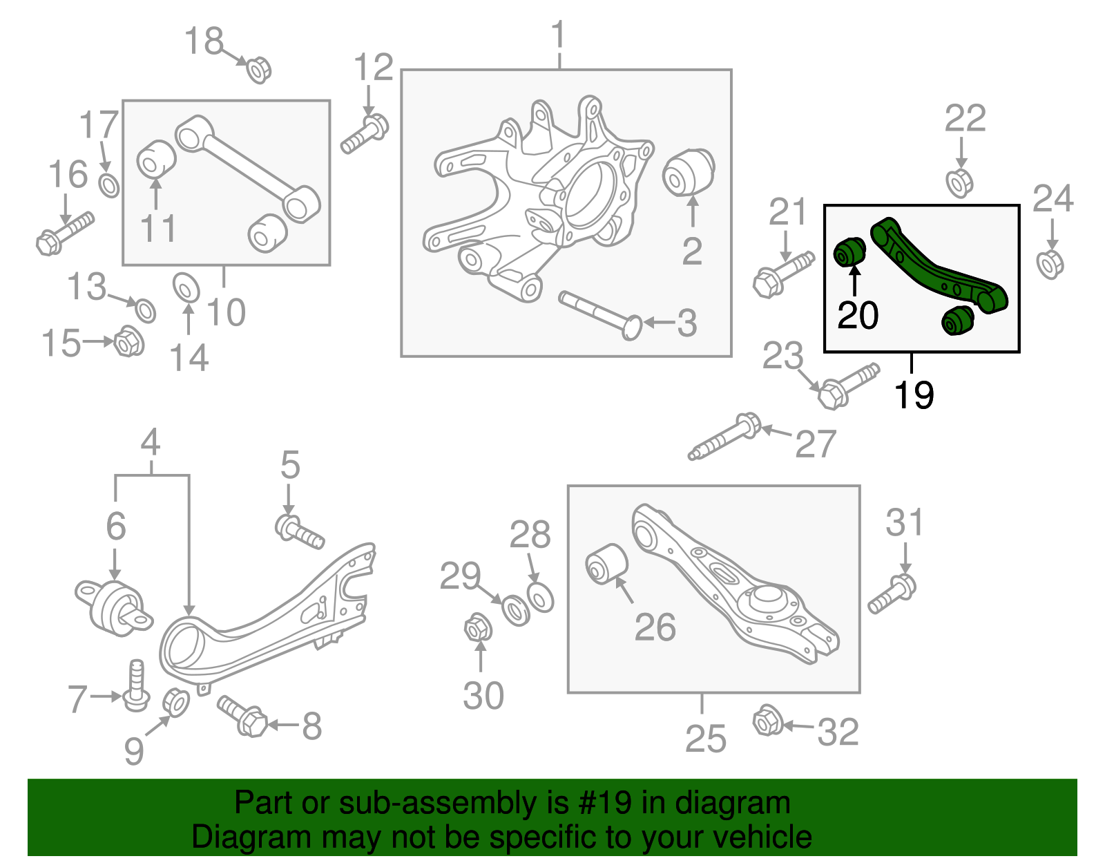 2015-2018 Hyundai Santa Fe Sport Suspension Control Arm 55100-4Z500 ...