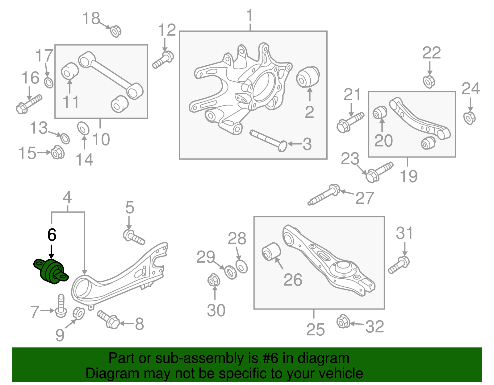 2013-2014 Hyundai Trailing Arm Bushing 55274-2W000 | Retail Performance ...