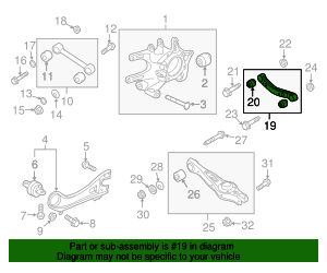 2013-2019 Hyundai Upper Control Arm 55100-2W150 | HyundaiParts.Online