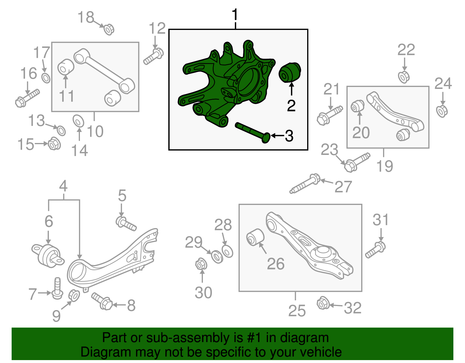 52720-2W100 - 2013-2014 Hyundai - Knuckle | Hyundai Parts Express