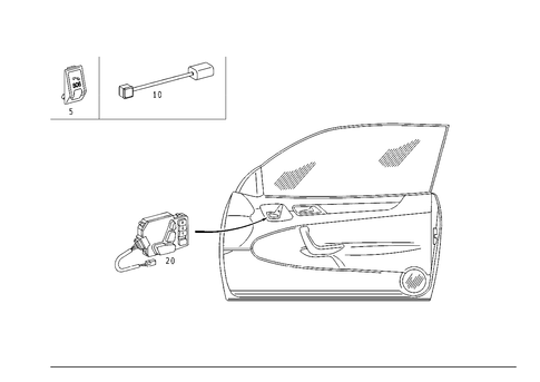 Switch in Roof Control Panel and in Door Trim for 2001 Mercedes-Benz ...