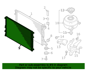 4M0-145-804-AA - Auxiliary Radiator 2017-2023 Audi | AutoNationParts.com