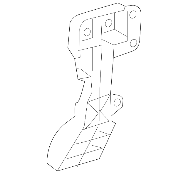 2019-2025 Chevrolet Blazer Rear Bumper Lower Fascia Bracket 42443599 GM ...