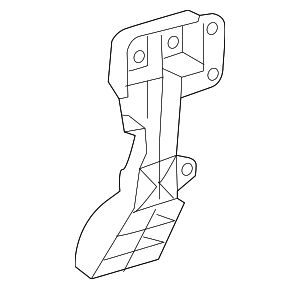 2019-2025 Chevrolet Blazer Rear Bumper Lower Fascia Bracket 42443599 GM ...