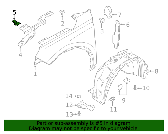 2020-2023 Ford Inner Reinforced Clip w720937s439 | TascaParts.com
