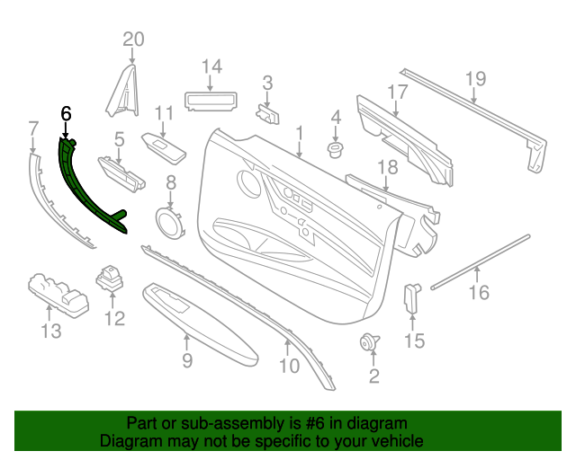 51-41-7-279-312 - Pull Handle 2012-2020 BMW | Braman BMW & MINI Parts