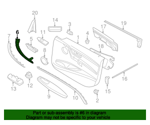 51417279312 - 2012-2020 BMW Pull Handle, lower (51-41-7-279-312) | BMW ...